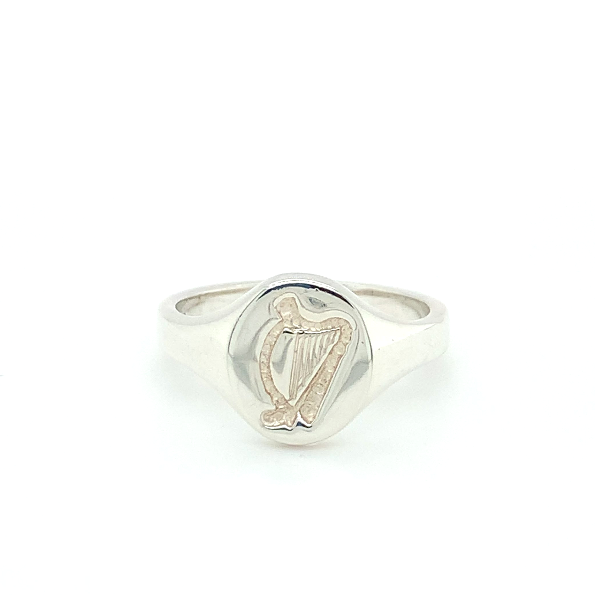 Sterling Silver Harp Signet Ring - Conway's Jewellers