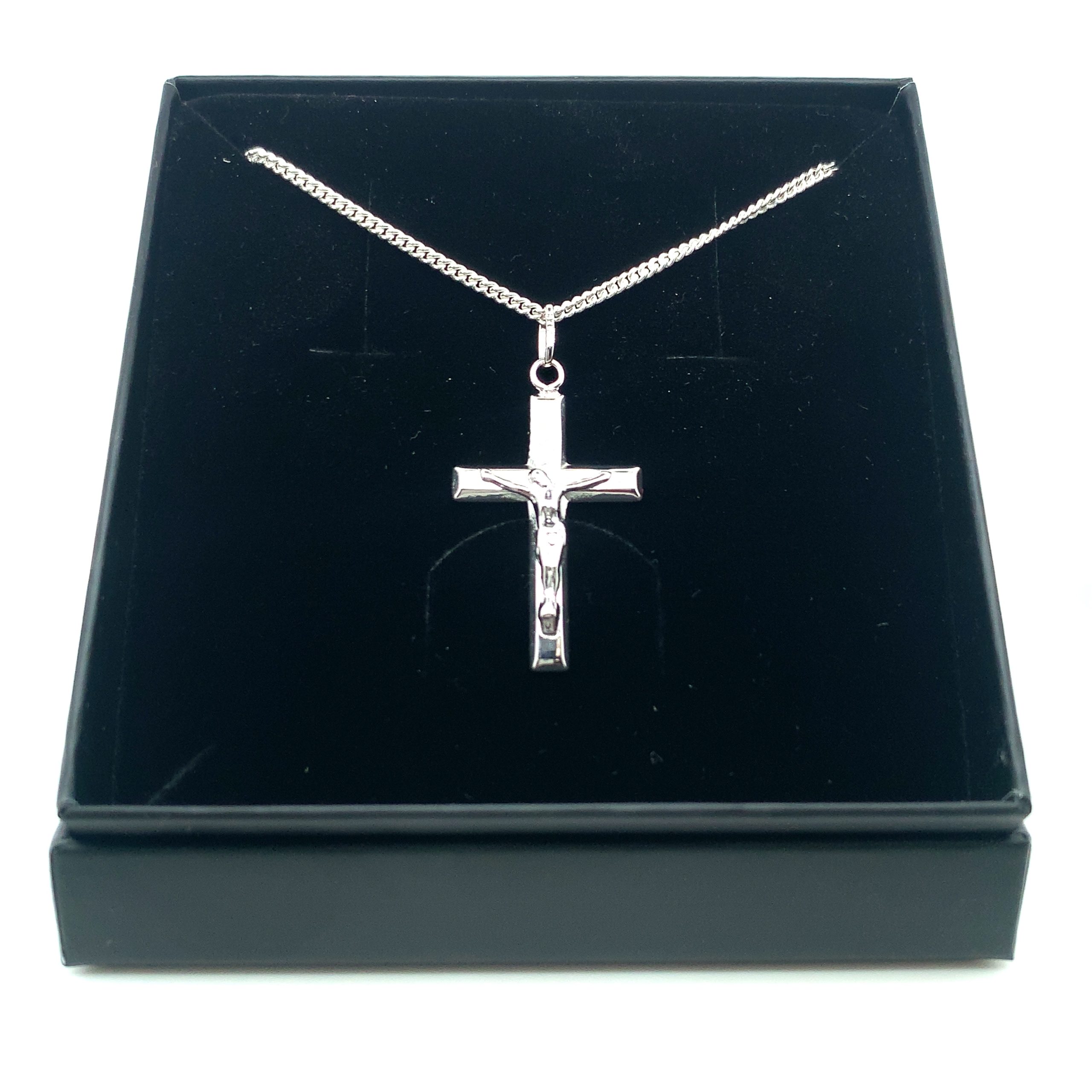 Sterling Silver Crucifix and Chain - Conway's Jewellers
