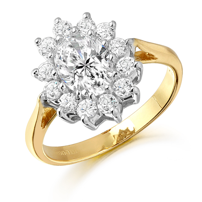 Lady Di Style CZ Ring - Conway's Jewellers