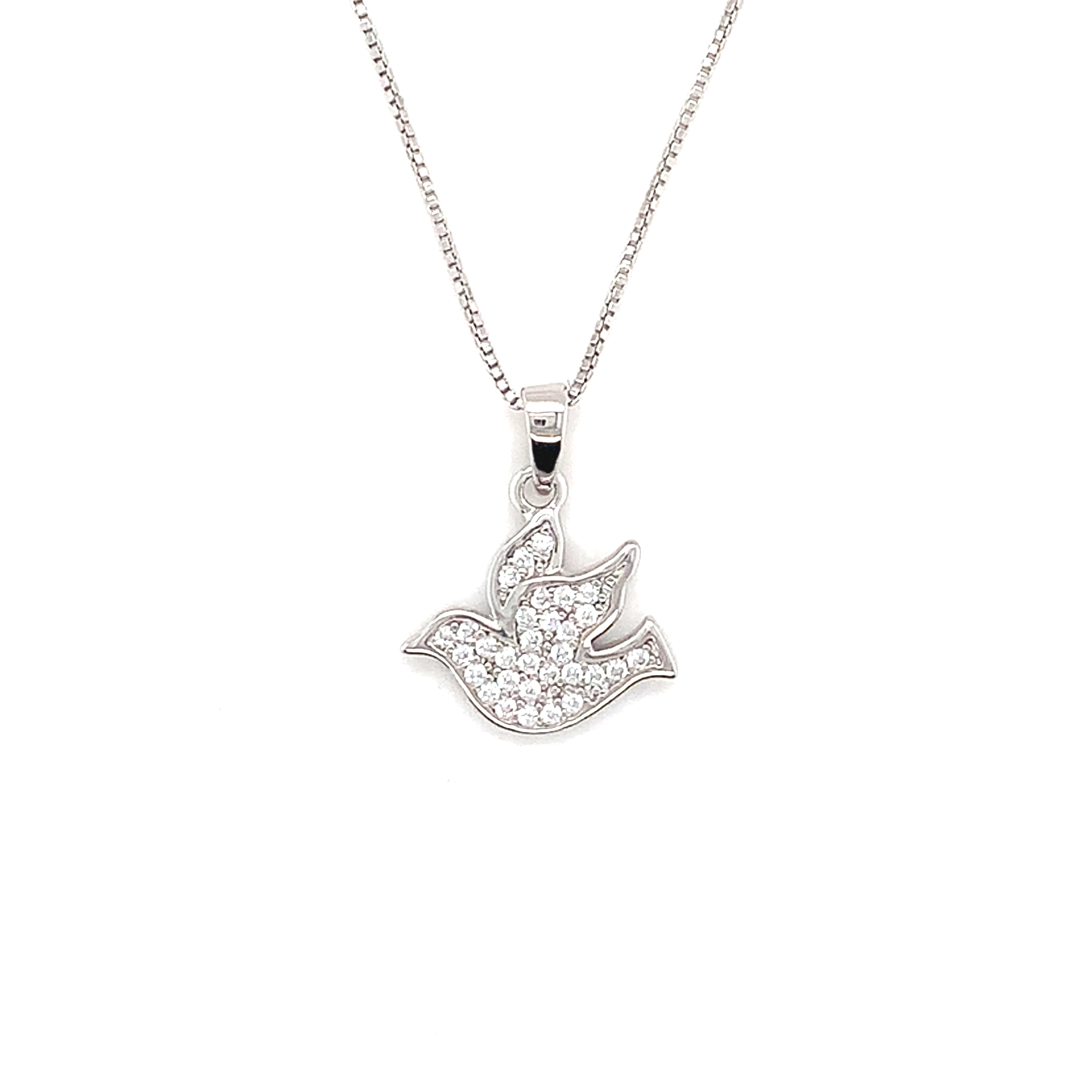 Sterling Silver & CZ Confirmation Pendant - Conway's Jewellers