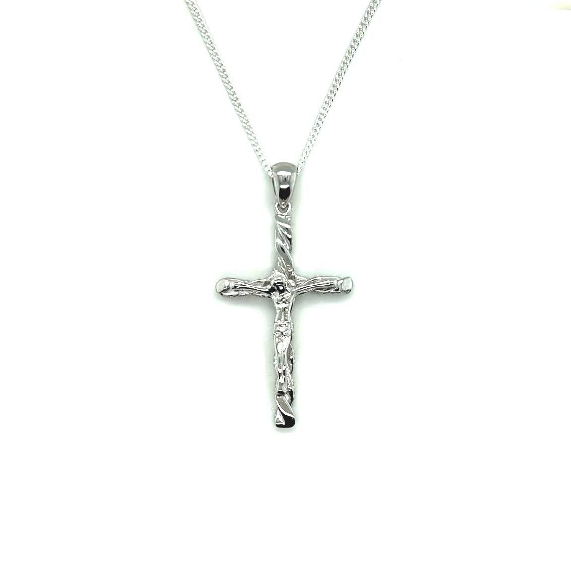 Sterling Silver Crucifix and Chain - Conway's Jewellers